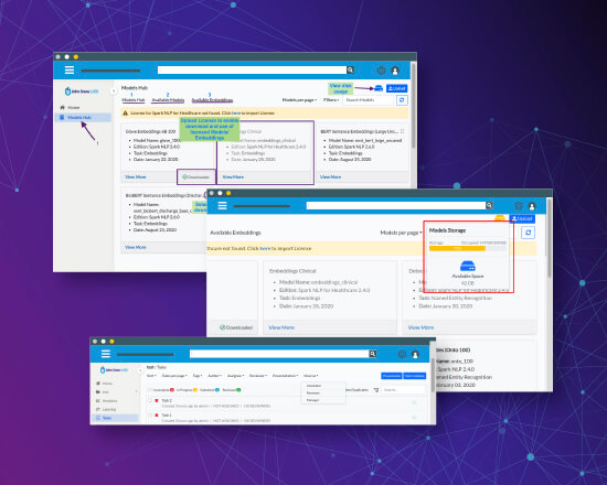 All models from the NLP Models Hub are available for preannotation of ...