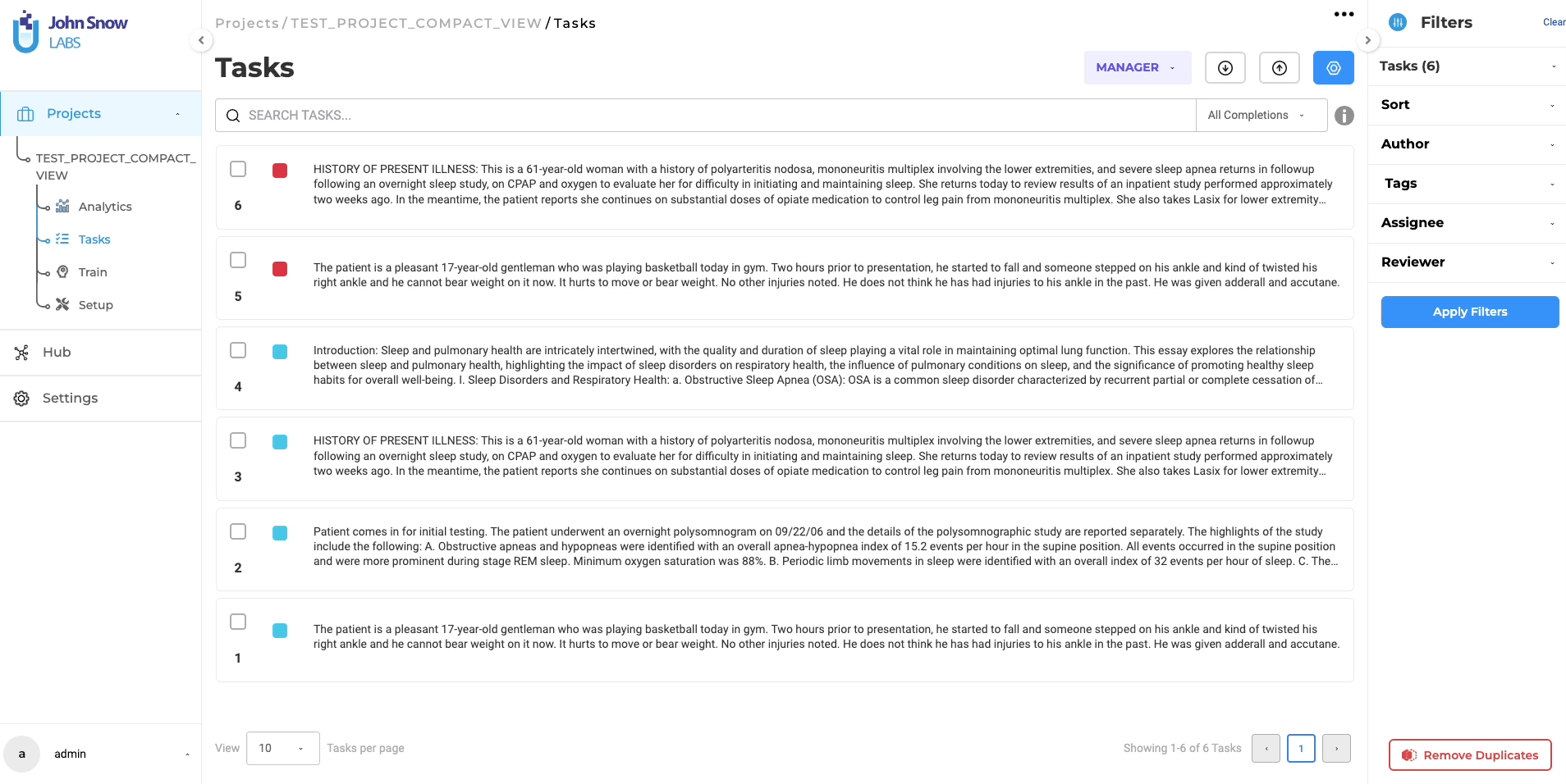 Streamlined Task Classification in NLP Lab 5.6 - John Snow Labs